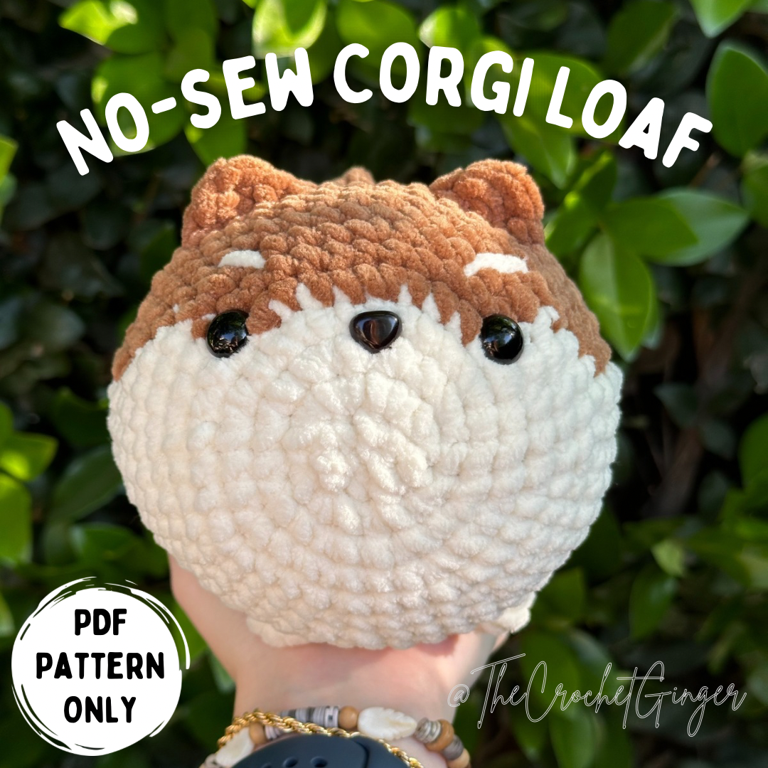 No-Sew Corgi Loaf || Digital Crochet Pattern – TheCrochetGinger